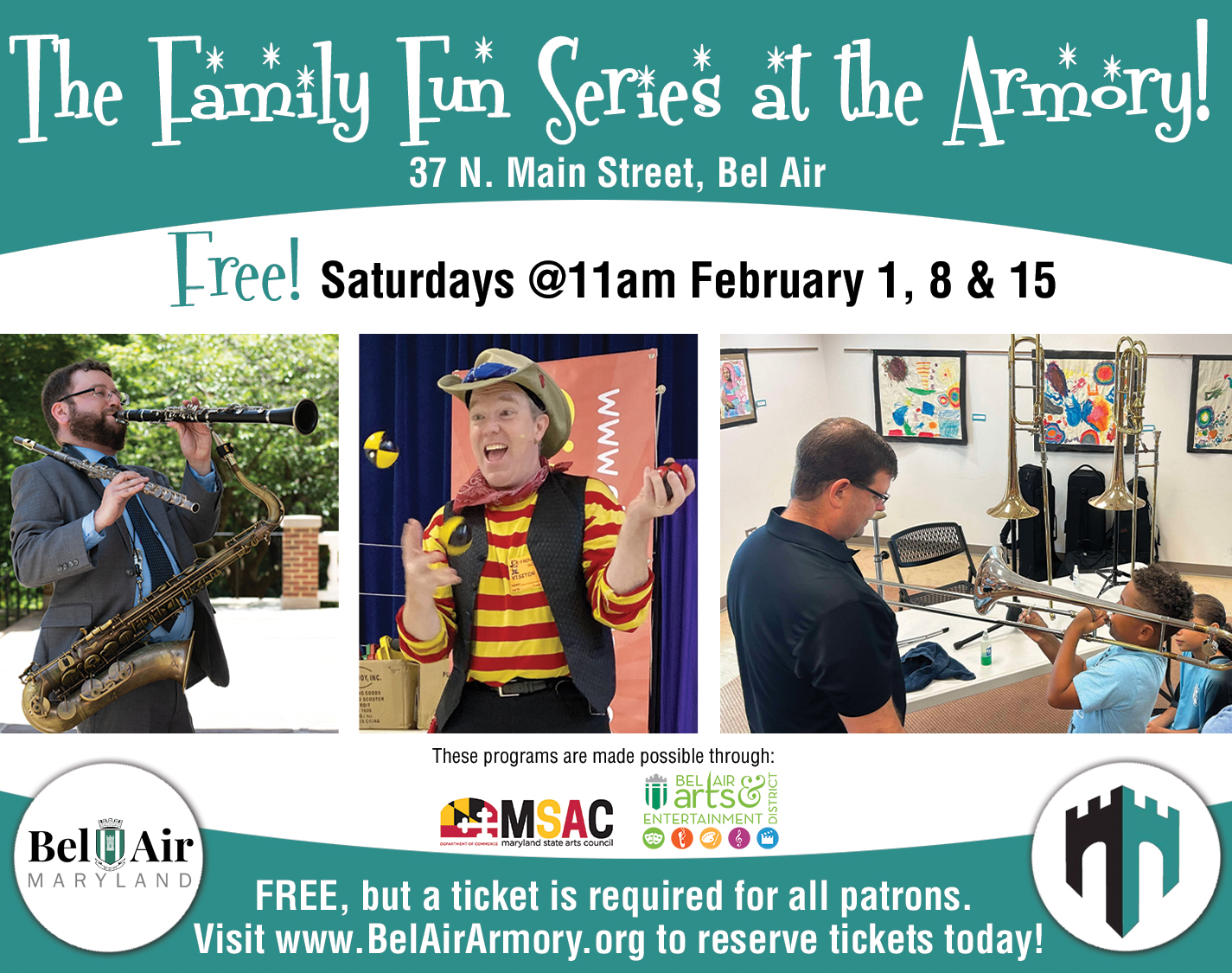Family Fun Series at the Bel Air Armory - Bel Air Arts & Entertainment ...