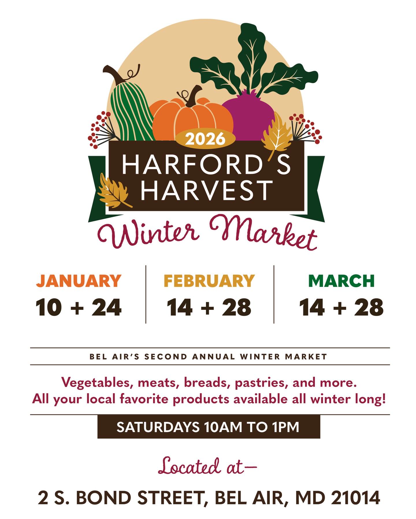 Harford’s Harvest Winter Market - Bel Air Arts & Entertainment District